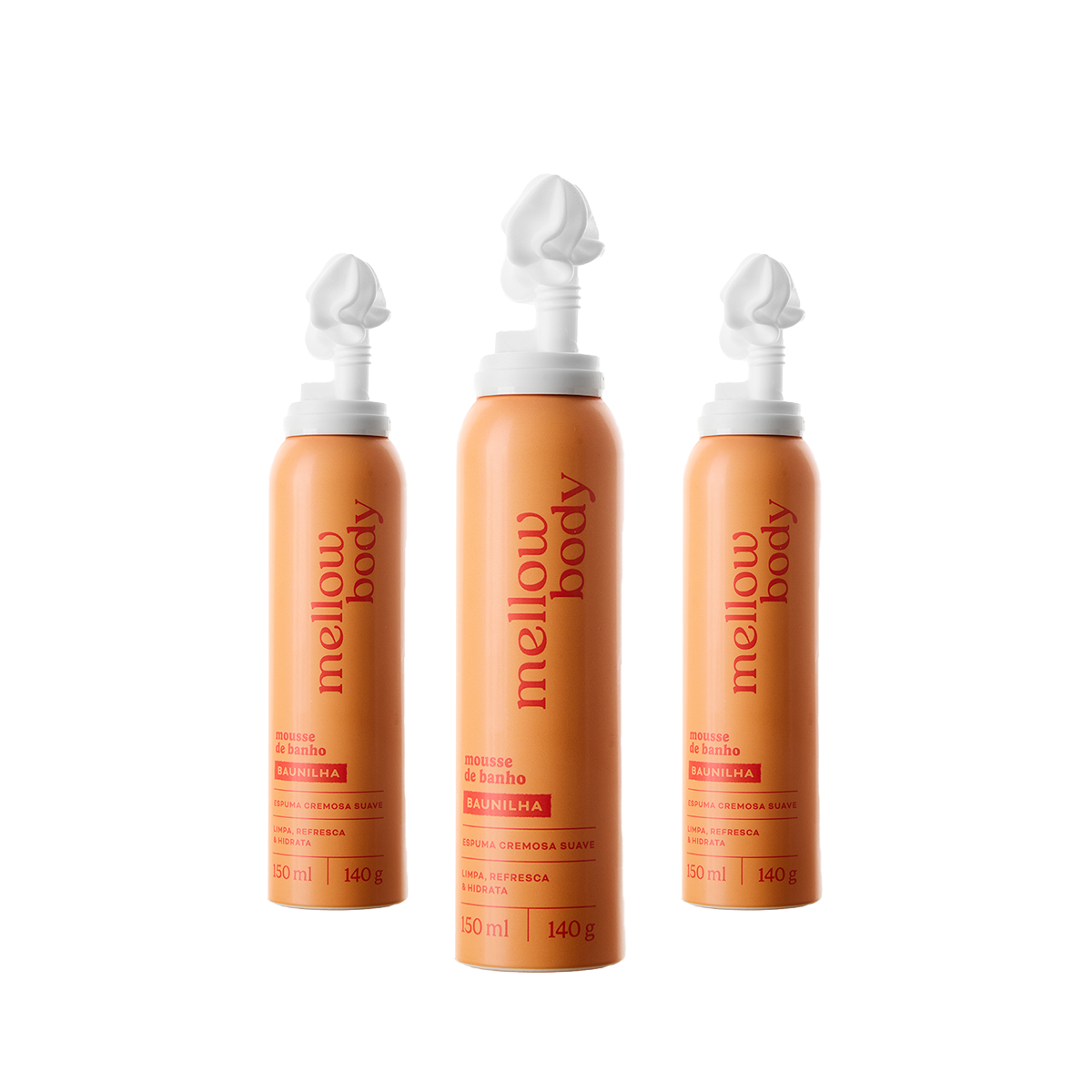 Kit Mellow Mousse Baunilha | Limpa e Hidrata no Banho – Mellow Body
